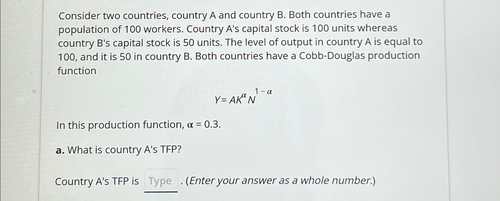 Solved Consider two countries, country A and country B. | Chegg.com
