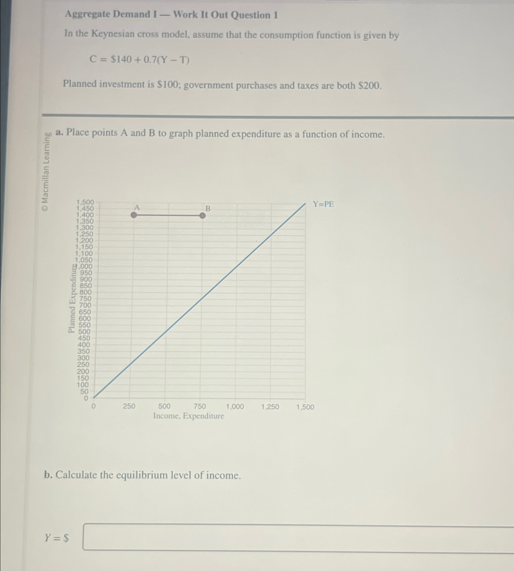 Solved Aggregate Demand I - ﻿Work It Out Question 1In the | Chegg.com
