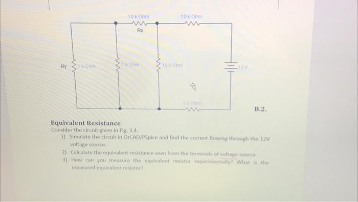 Solved RY www 1 kOhm www 10 kOhm Rx 1 kOhm 10 k Ohm 10 kOhm | Chegg.com