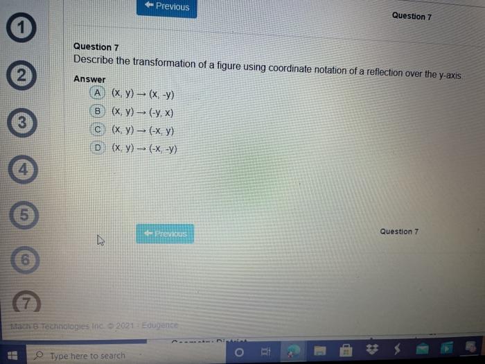 Solved Previous Question 7 2 Question 7 Describe The