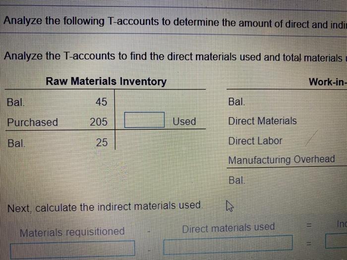 Solved Analyze the following T-accounts to determine the | Chegg.com Solved Analyze the following T-accounts to determine the | Chegg.com