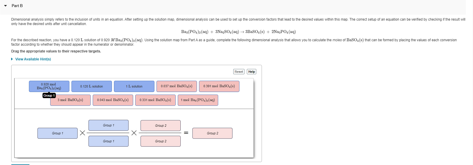 Solved Part Bonly have the desired units after unit | Chegg.com