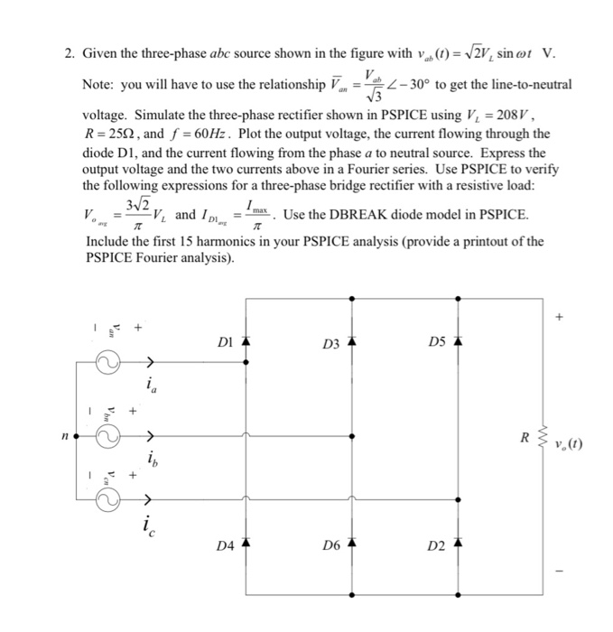 Solved 2. Given the three-phase abc source shown in the | Chegg.com