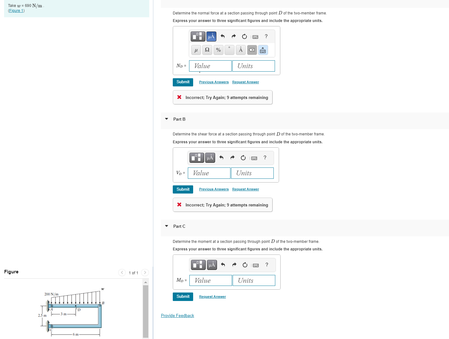 Solved Take w=690Nm.(Figure 1)Previous AnswersRequest | Chegg.com