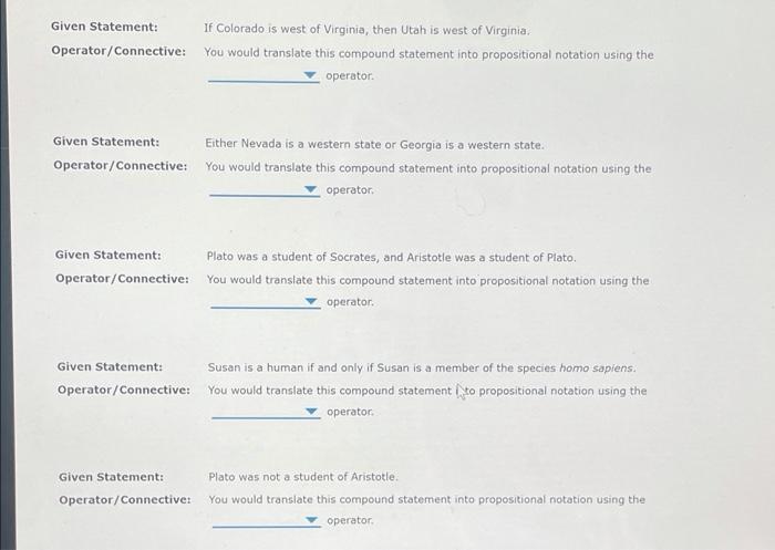 Tools ips ps 1. Propositional Operators/Connectives | Chegg.com