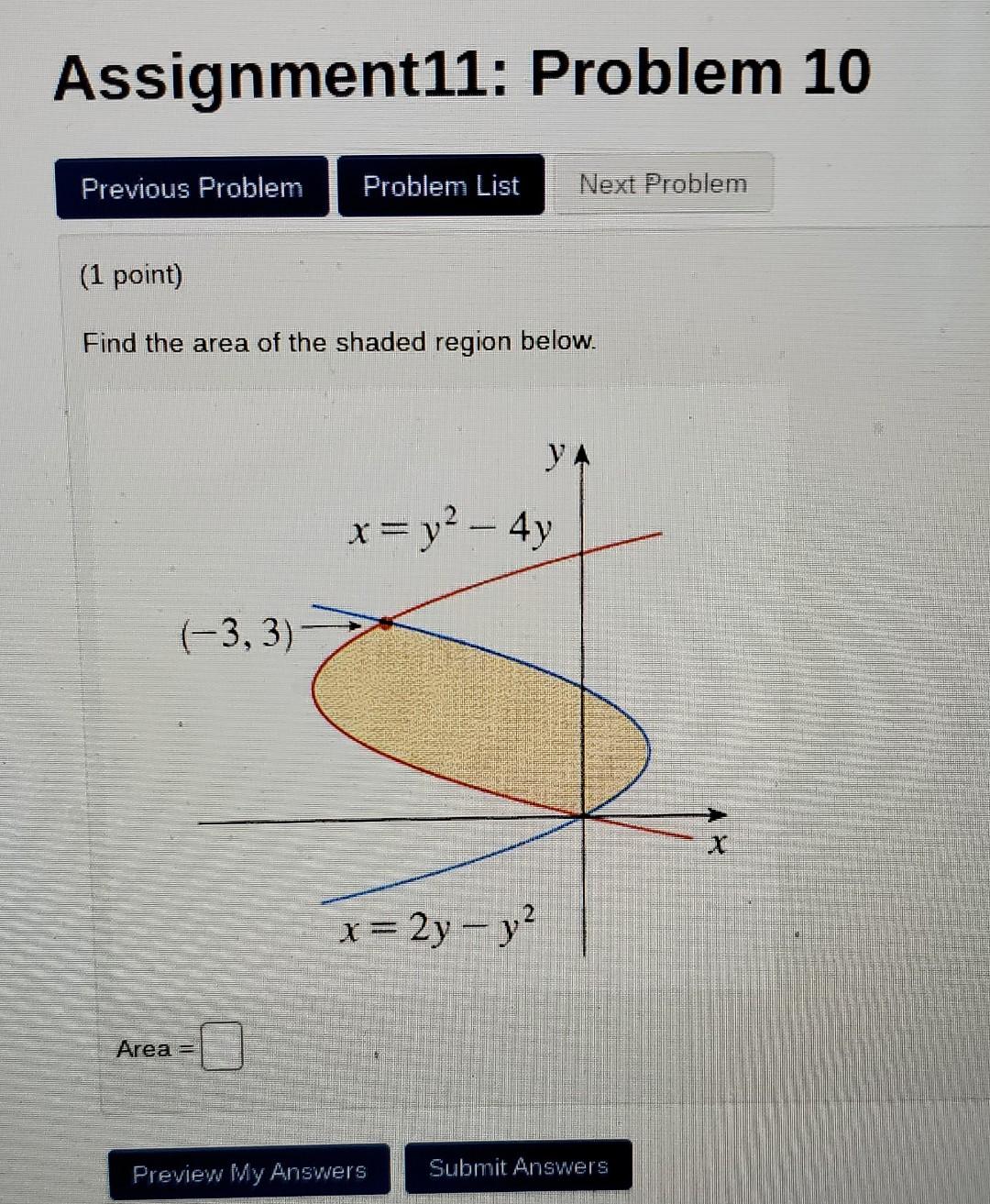 Solved Assignment11 Problem 10 Previous Problem Problem 8137