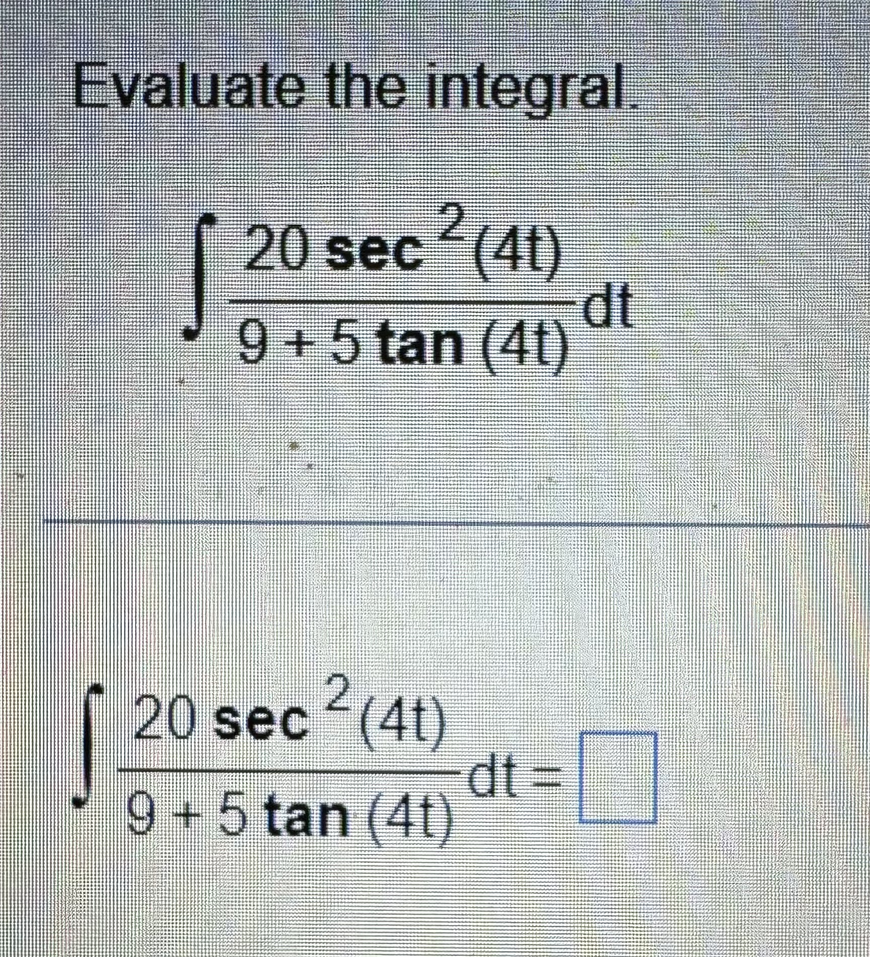 Solved Evaluate the | Chegg.com