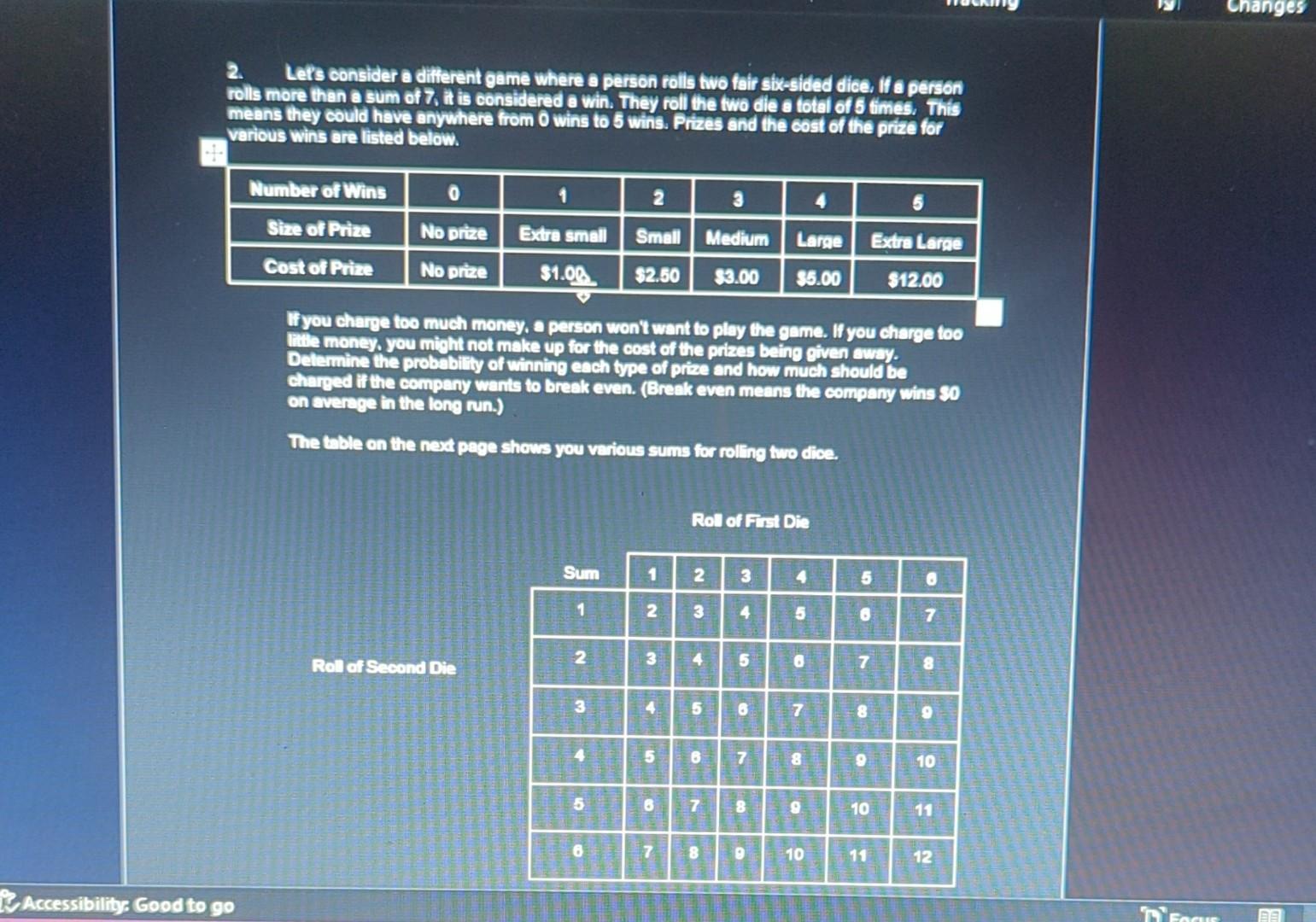 Solved 2. Lefs consider a different game where a person | Chegg.com