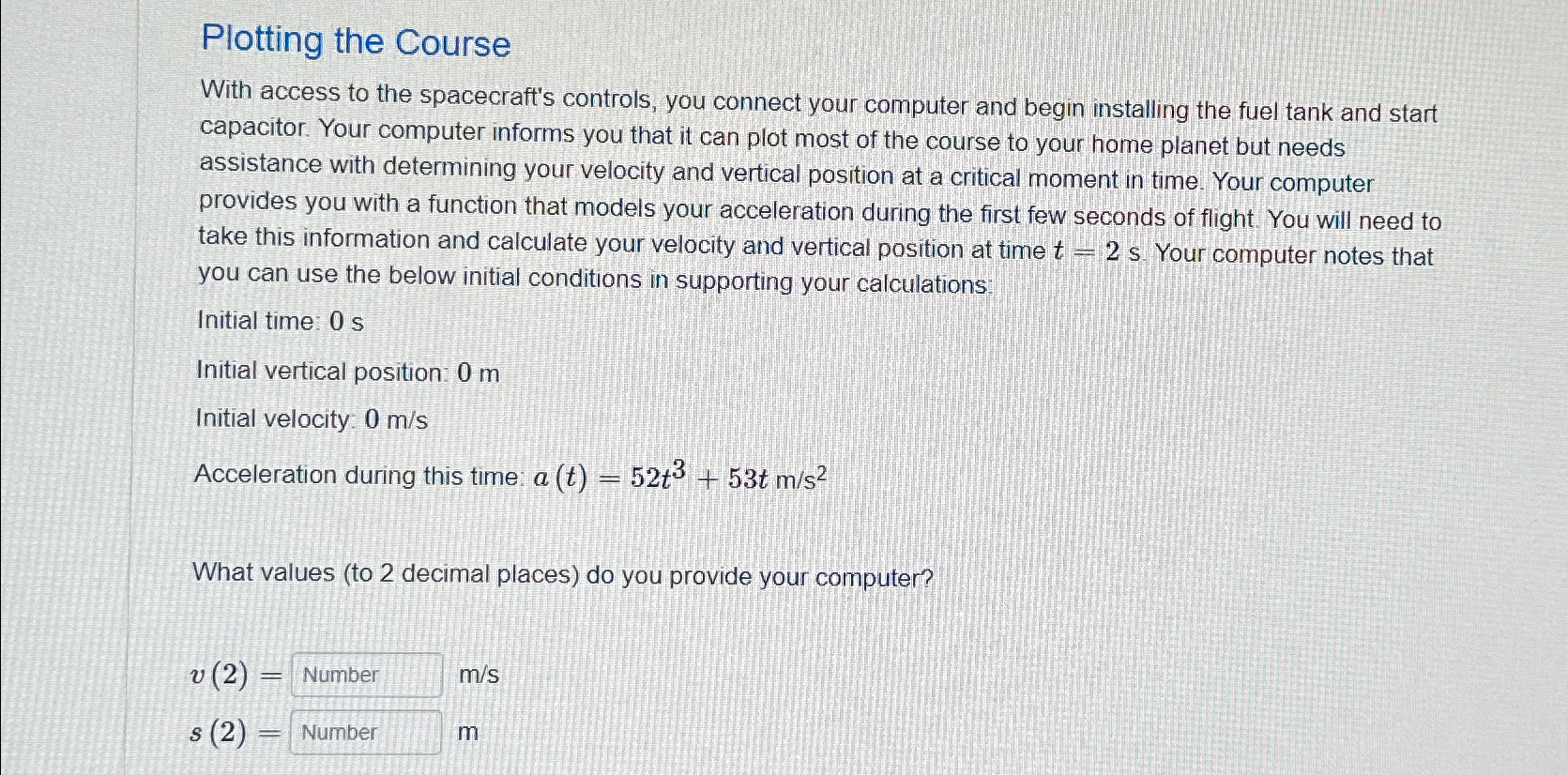 Solved Plotting the CourseWith access to the spacecraft's | Chegg.com