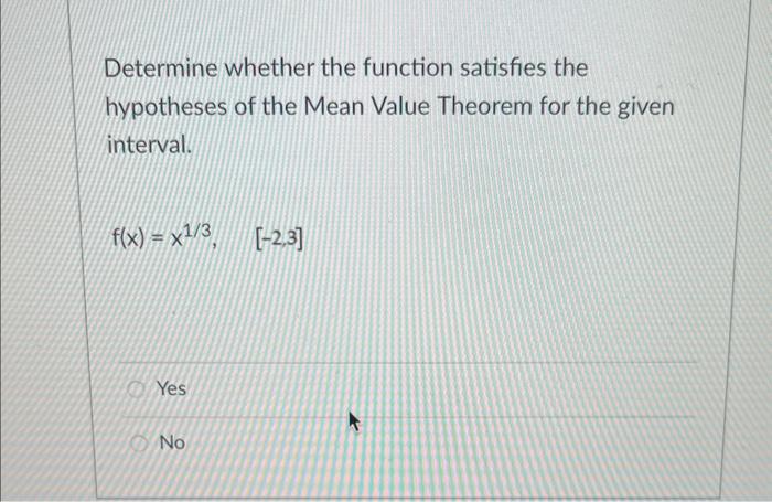 Solved Determine Whether The Function Satisfies The
