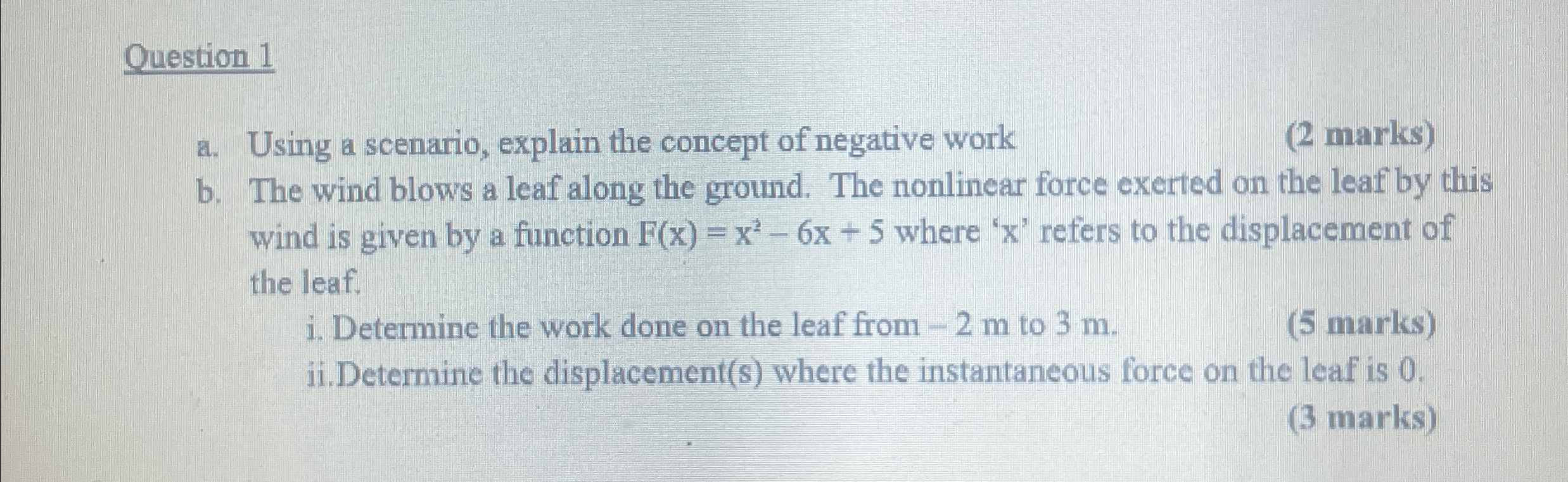 Solved Question 1a. ﻿Using a scenario, explain the concept | Chegg.com
