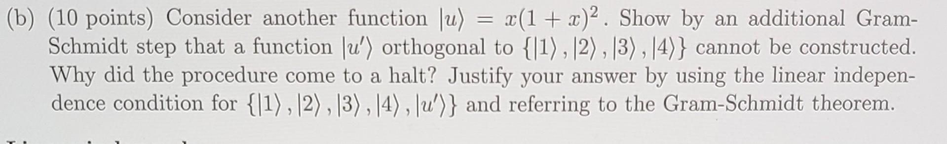 b) (10 points) Consider another function ∣u =x(1+x)2. | Chegg.com