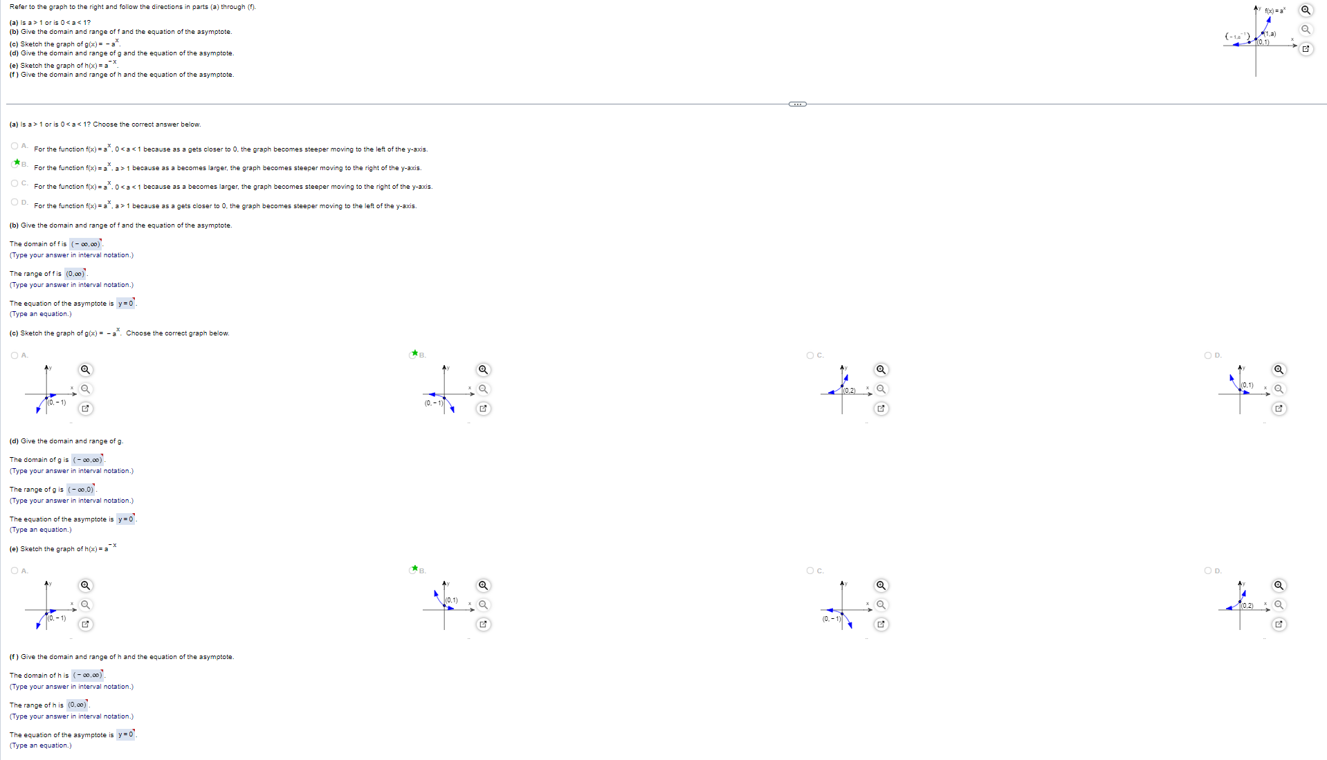 Solved (a) ﻿Is a>1 ﻿or is | Chegg.com