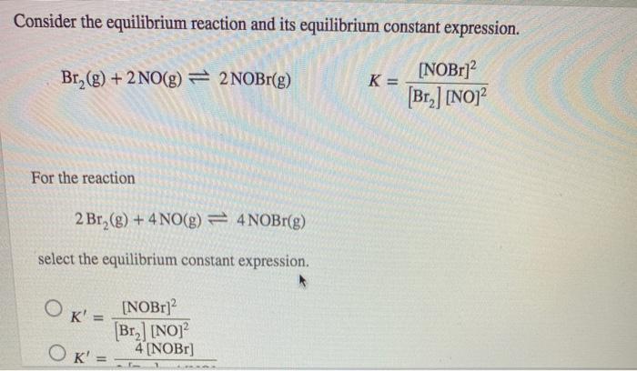 Solved Consider the equilibrium reaction and its equilibrium | Chegg.com