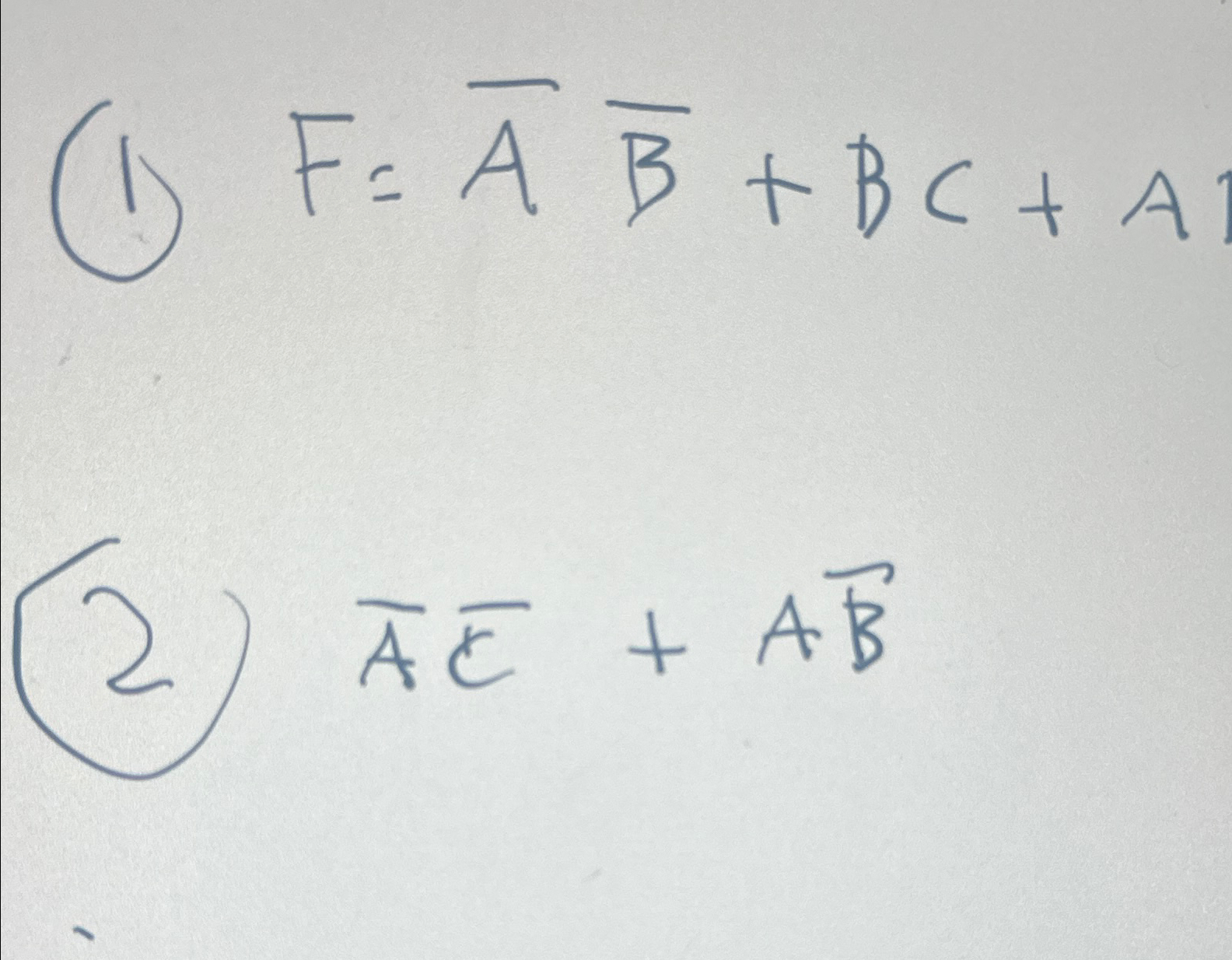 Solved Draw The Logic Circuit For The Boolean