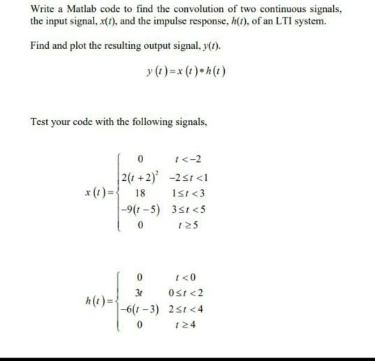 Solved write a general matlab code that finds the | Chegg.com