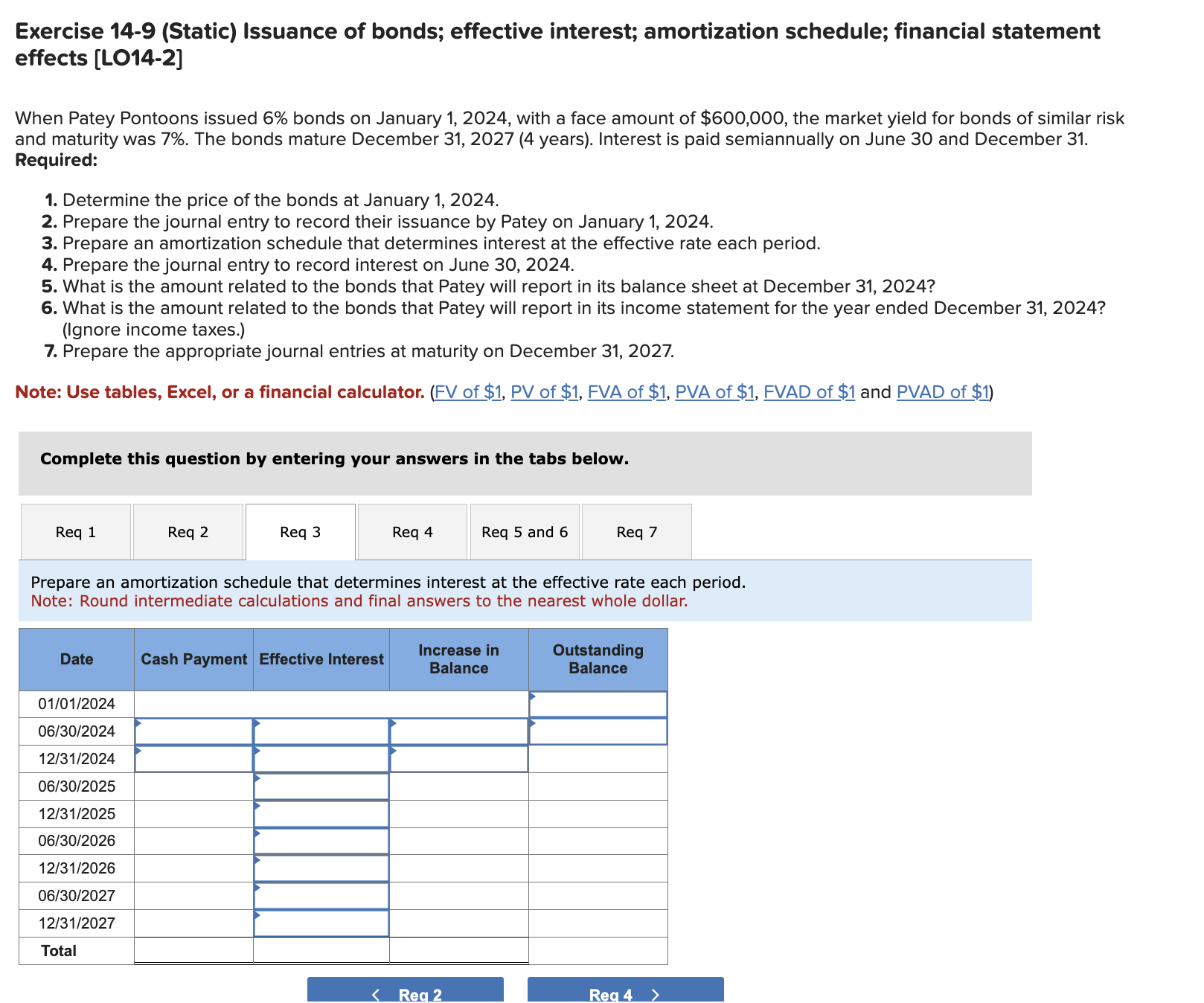 Solved Exercise 14-9 (Static) ﻿Issuance of bonds; effective | Chegg.com