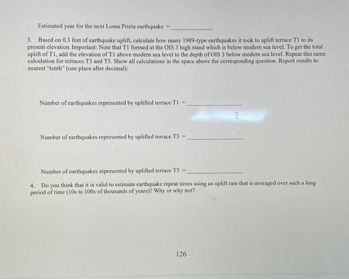 Solved Part C. Estimating Earthquake Recurrence Intervals | Chegg.com