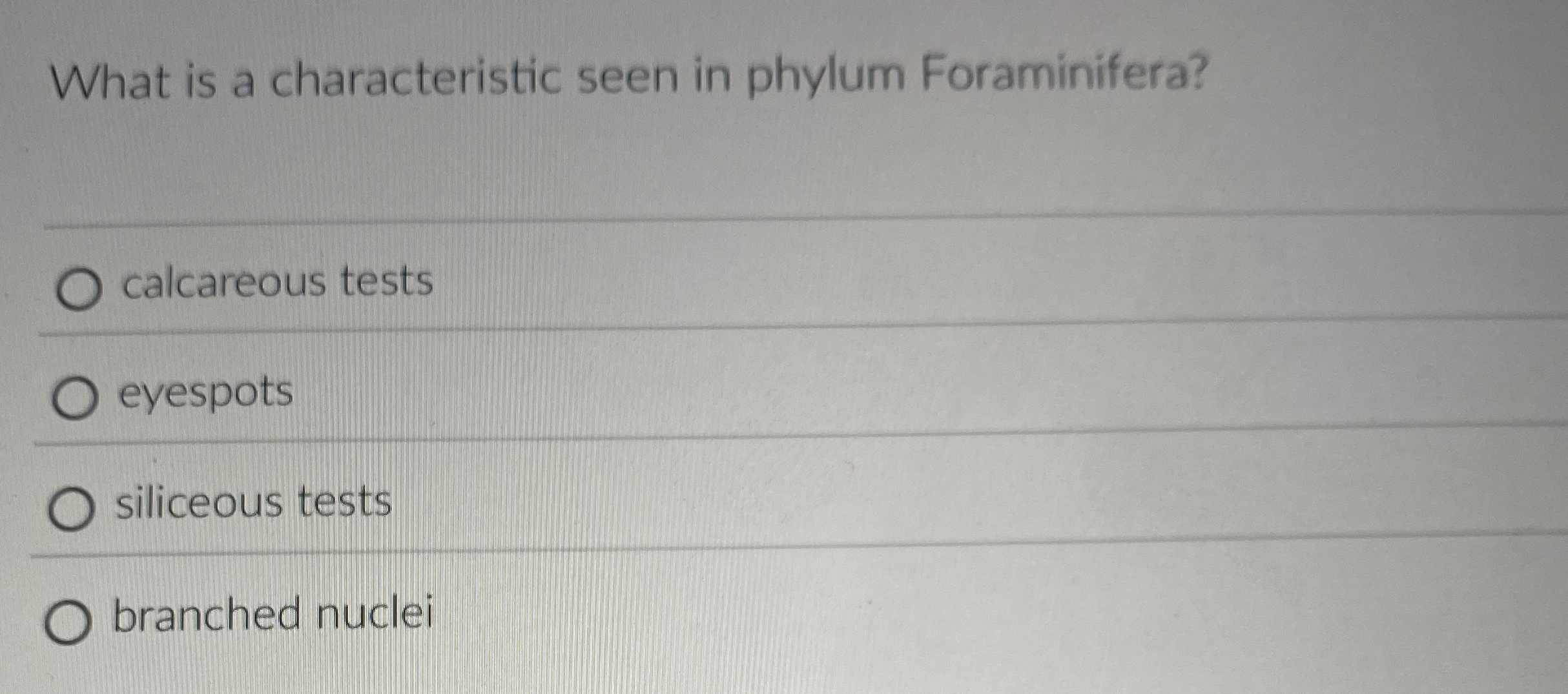 What is a characteristic seen in phylum | Chegg.com