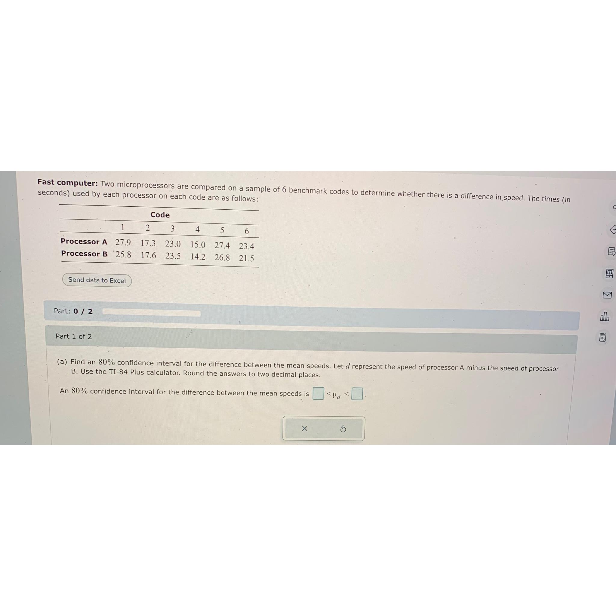 Solved Fast computer: Two microprocessors are compared on a | Chegg.com