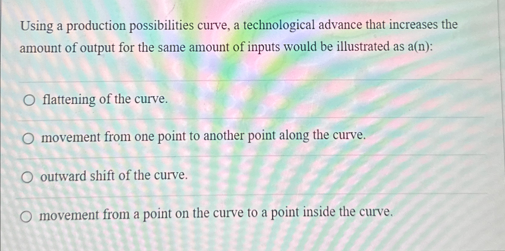 Solved Using a production possibilities curve, a | Chegg.com