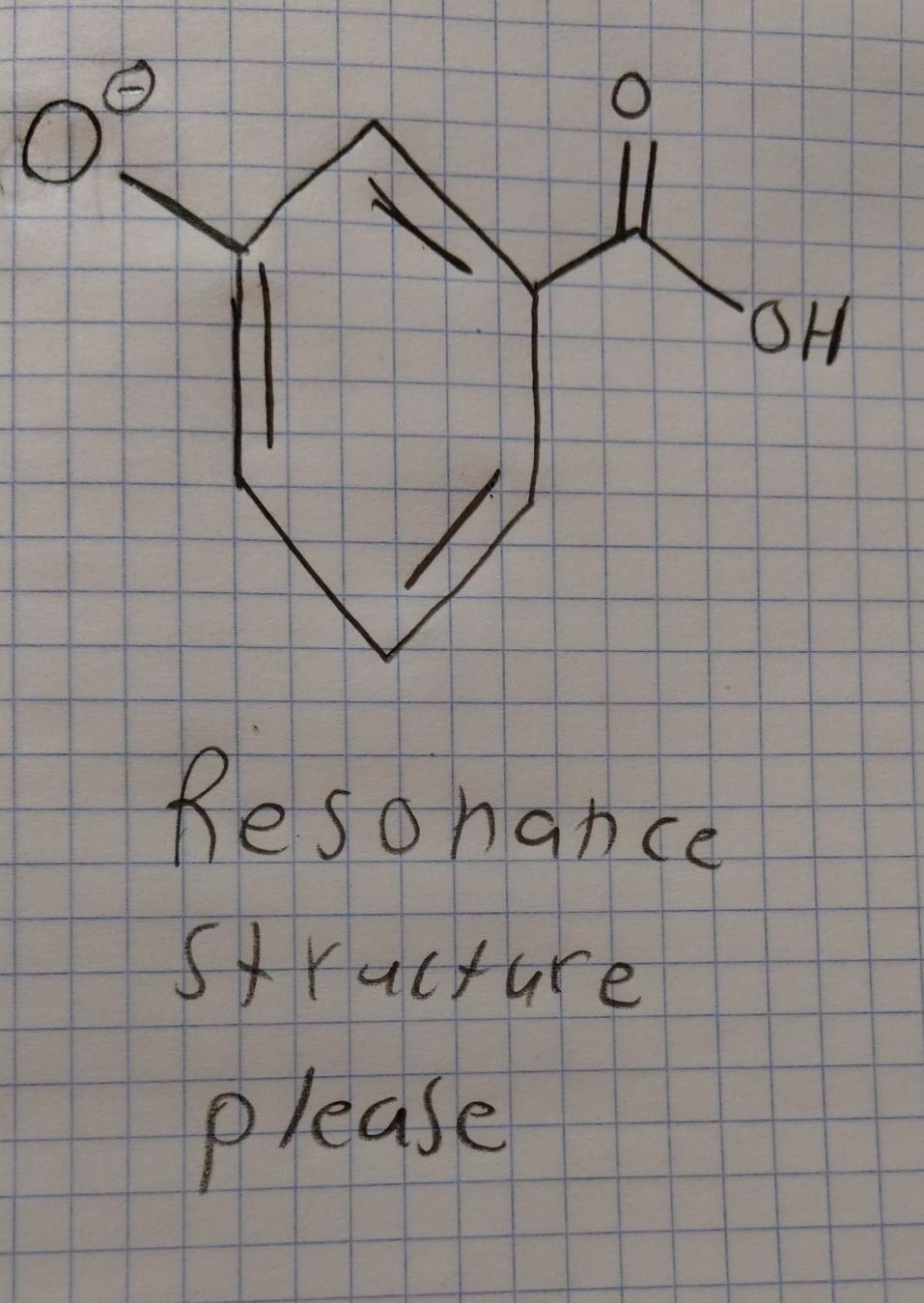 Solved O O OH Resonance structure please | Chegg.com