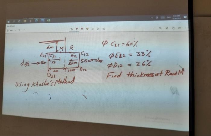 Solved find thickness of points R and M. USIN KHOSLA's | Chegg.com