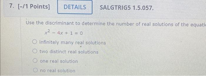 Solved Find all real solutions of the equation by factoring. | Chegg.com