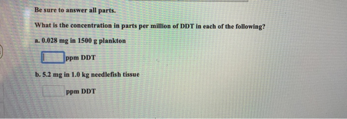 Solved Be sure to answer all parts. What is the | Chegg.com
