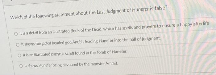 Which of the following statement about the Last | Chegg.com