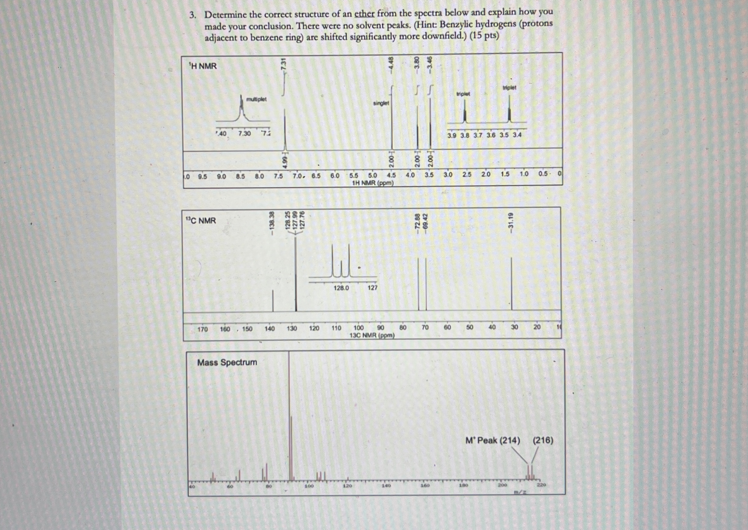 Solved Determine the correct structure of an ether from the | Chegg.com