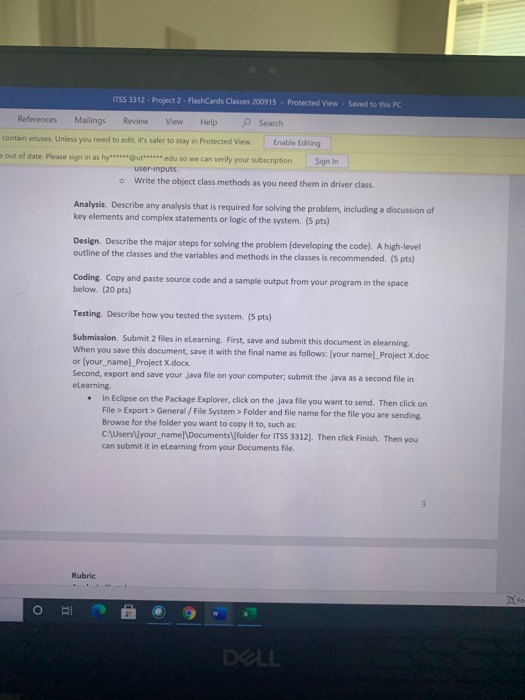 Solved 5 Safer to stay in Protected View Enable Editing ate. | Chegg.com