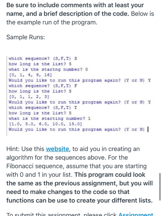 Solved Programming Assignments: Assignment 03: Functions | Chegg.com