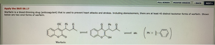 Solved FULL SCREEN PRINTER VERSION BACK NEXT Apply the skill | Chegg.com