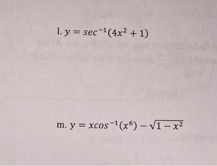 Solved find the first derivative of the following function | Chegg.com