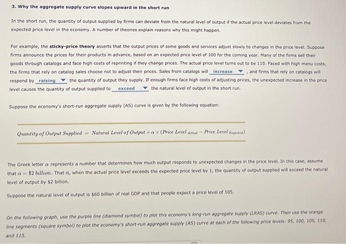 Solved On the following graph, use the purple line (diamond | Chegg.com