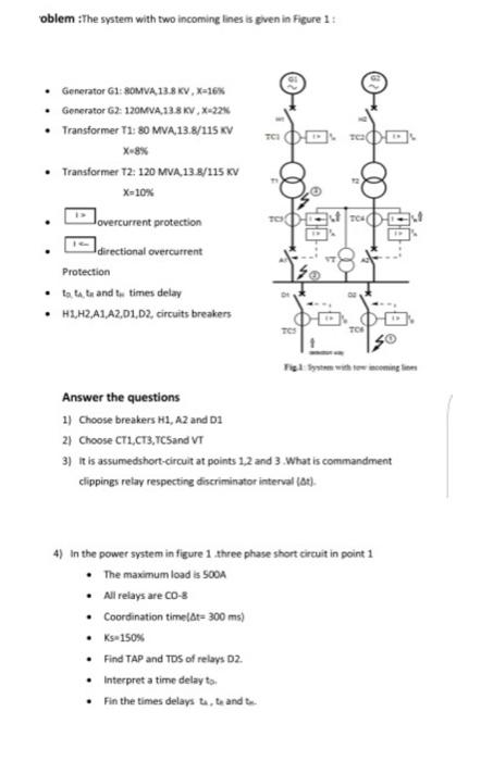 Solved oblem :The system with two incoming lines is gven in | Chegg.com