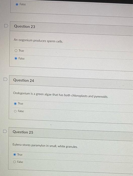 Solved False Question 23 An oogonium produces sperm cells. | Chegg.com