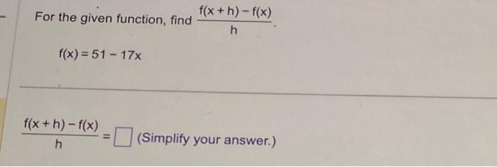 Solved For each of the functions y=f(x) described below, | Chegg.com