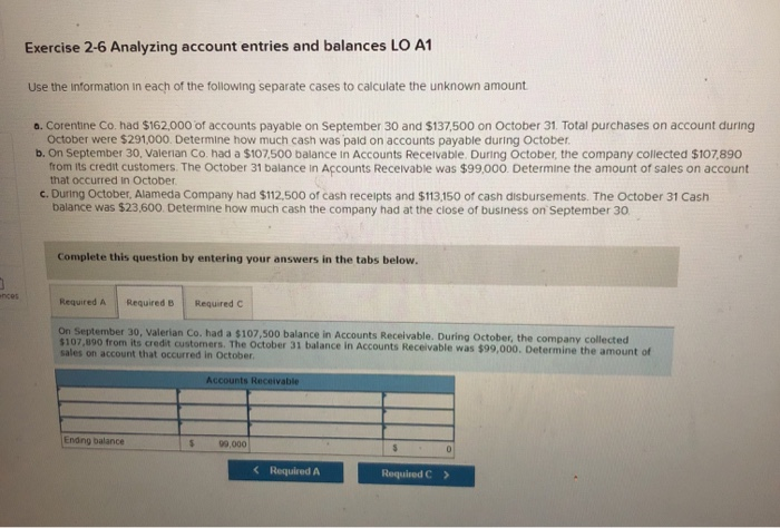 Solved Exercise 2-6 Analyzing account entries and balances | Chegg.com Solved Exercise 2-6 Analyzing account entries and balances | Chegg.com