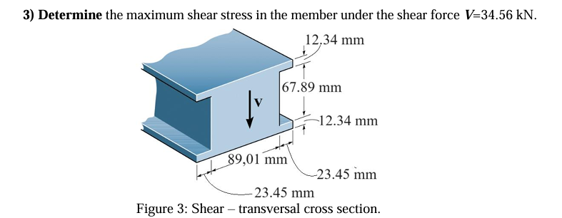 Solved Determine the maximum shear stress in ﻿the member | Chegg.com