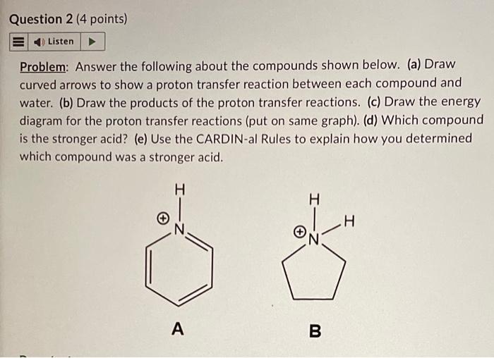 Solved Answer the following about the compounds shown below. | Chegg.com
