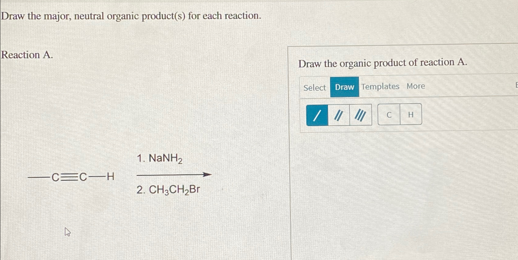 Solved Draw the major, neutral organic product(s) ﻿for each | Chegg.com