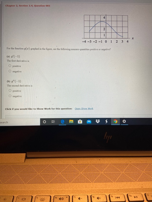 Solved Chapter 2, Section 2.4, Question 001 4 N X 4-3 -2 -1 | Chegg.com