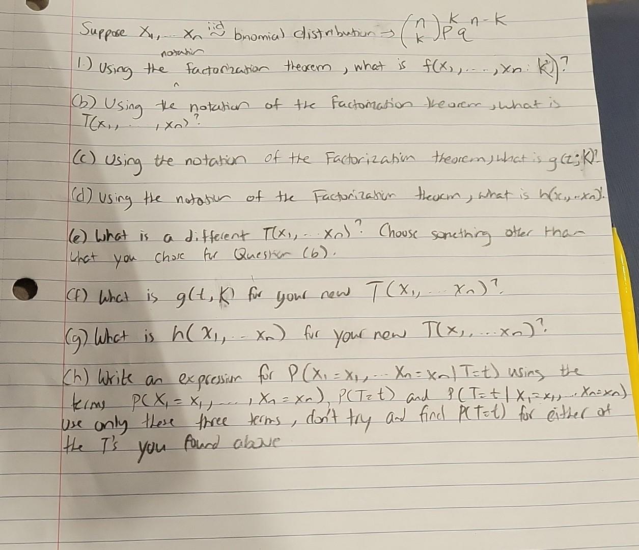Solved Suppose x1,…xn∼ iid binomial distribution | Chegg.com