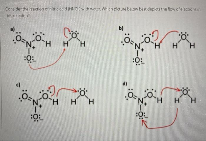 Solved Consider the reaction of nitric acid (HNO3) with | Chegg.com