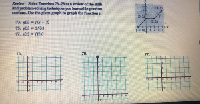 Solved Review Solve Exercises 73-78 as a review of the | Chegg.com