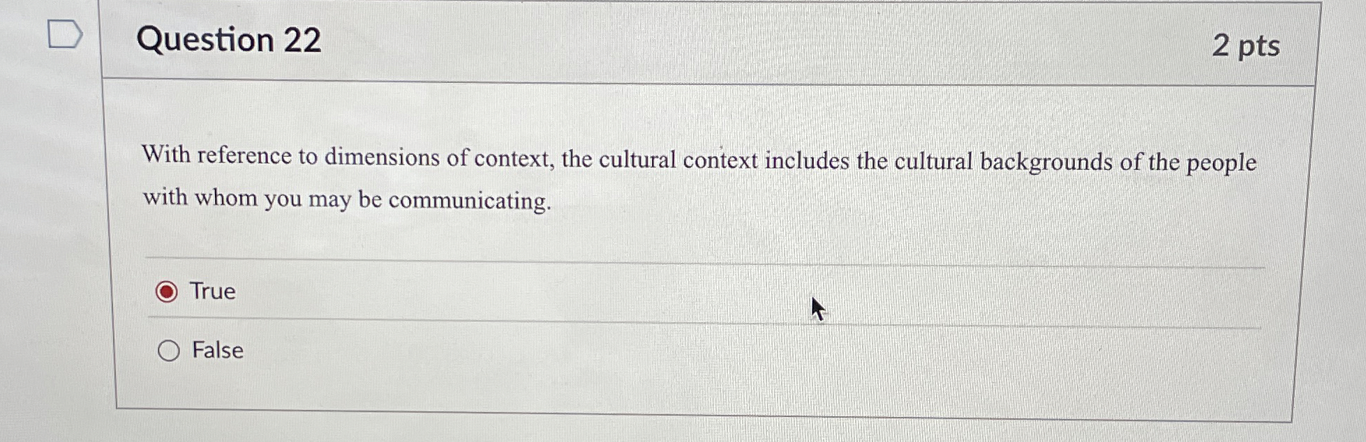 Solved Question 22With reference to dimensions of context, | Chegg.com