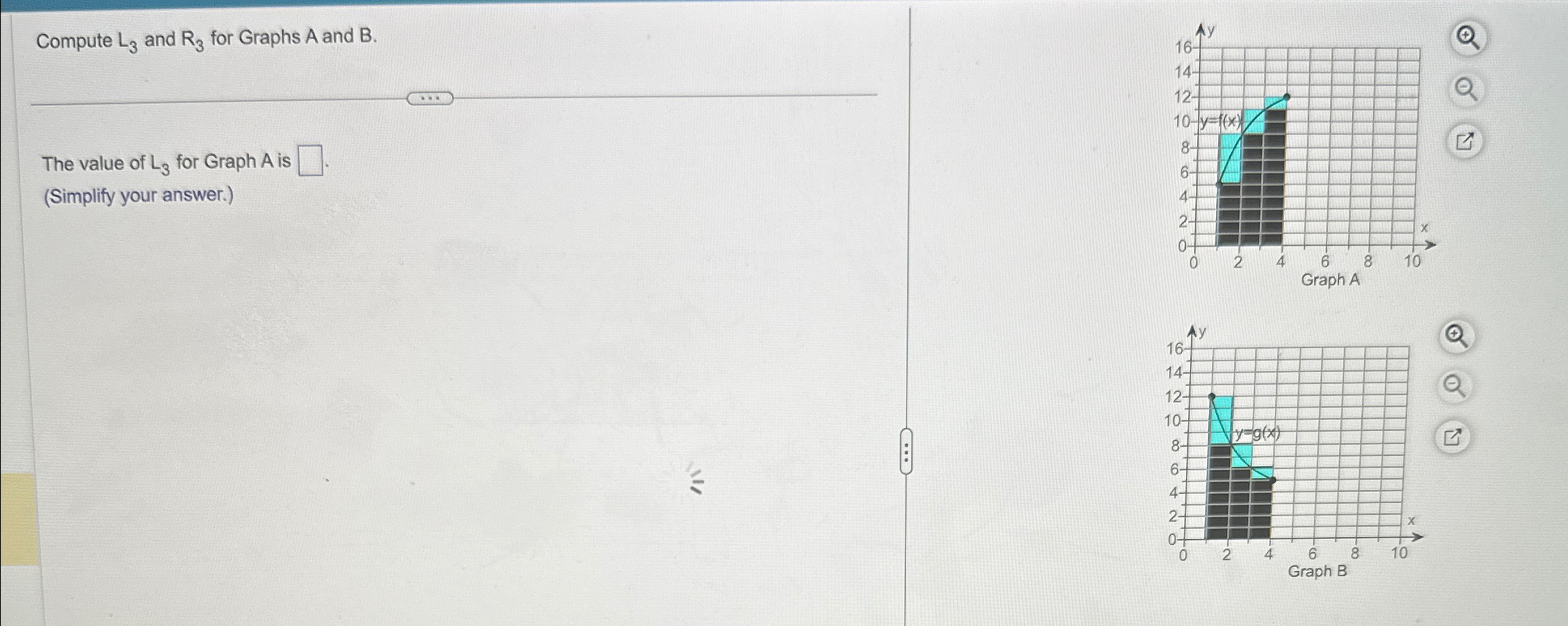 Solved Compute L3 ﻿and R3 ﻿for Graphs A and B.The value of | Chegg.com