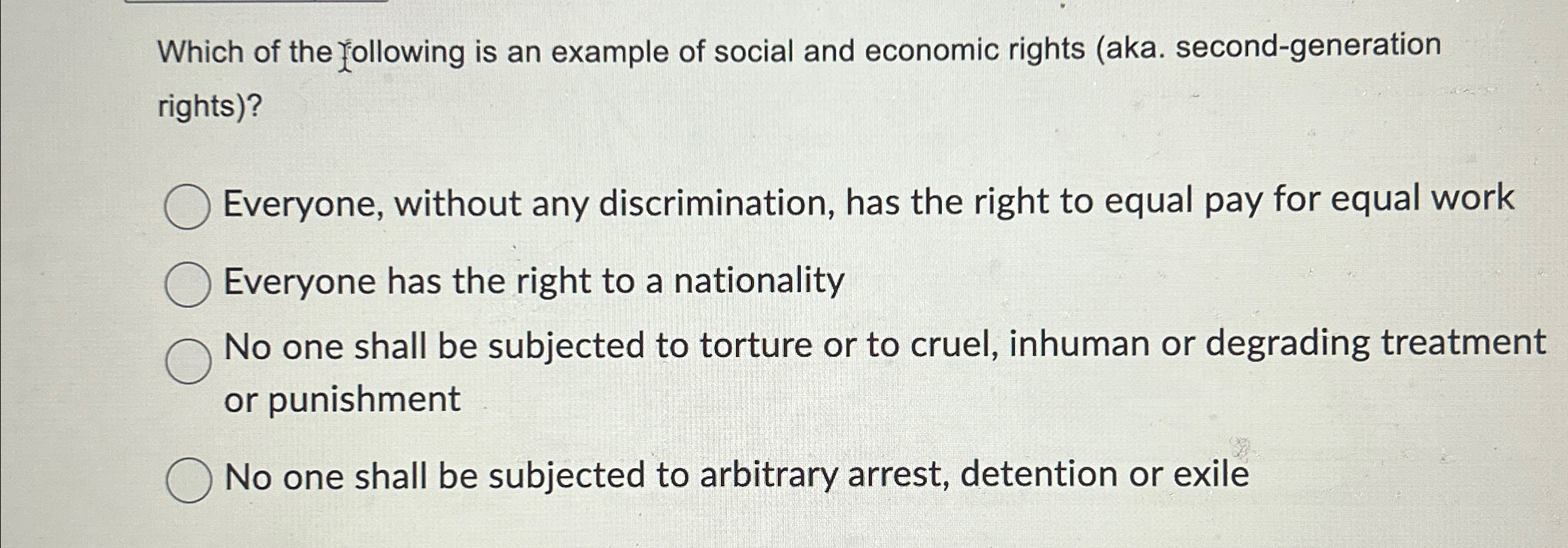 Solved Which of the following is an example of social and | Chegg.com